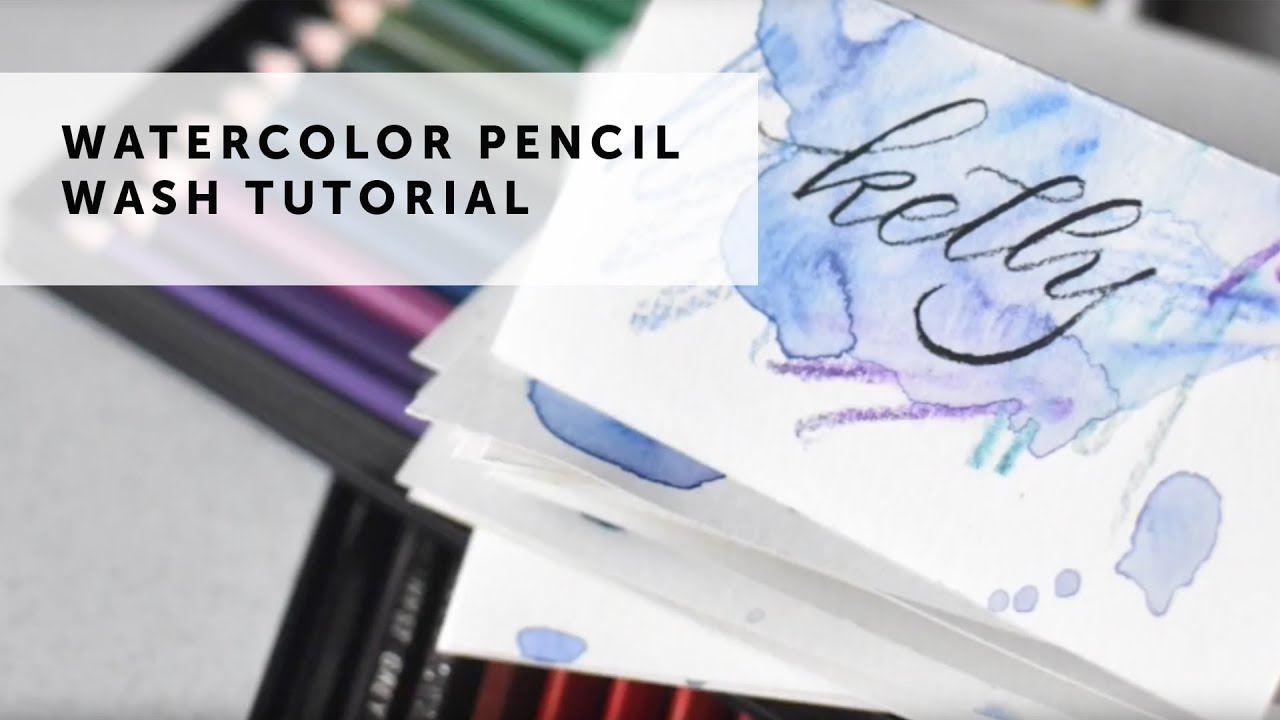 Watercolor Pencil Texture Wash Tutorial - YouTube