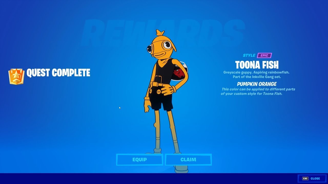 Fortnite - Toona Fish Color Bottles - Pumpkin Orange (The Orchard ...