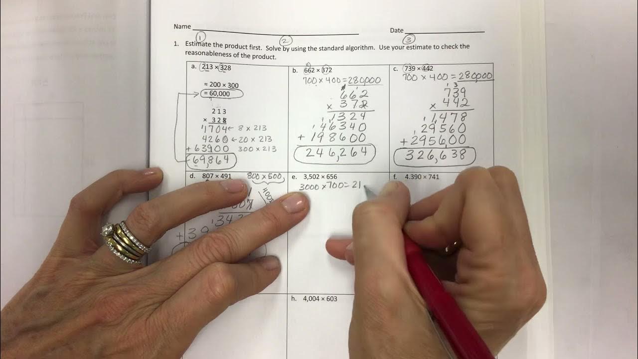 Eureka math grade 5 module 2 lesson 8 problem set - YouTube