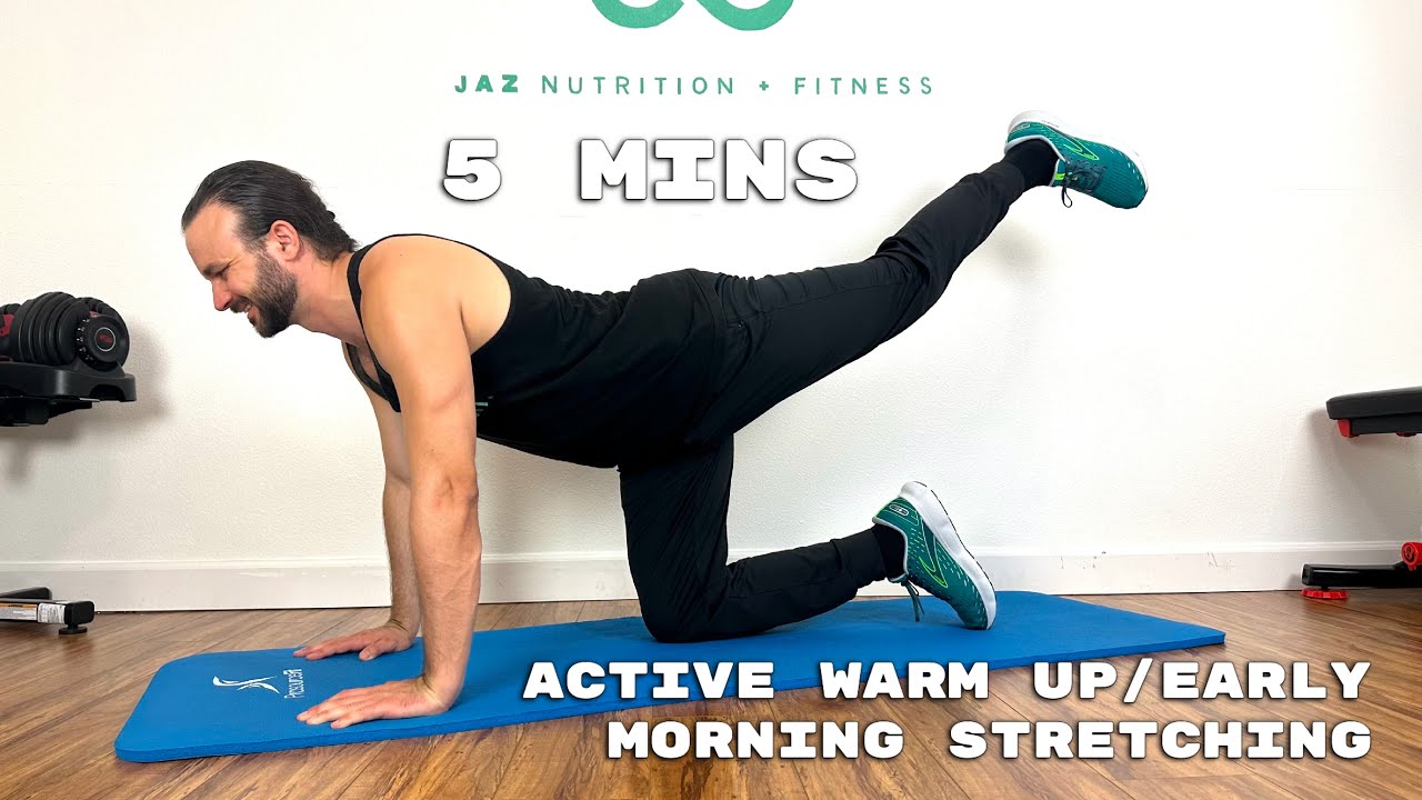 5 Min Active Warm Up & Early Morning Stretching Routine for All Fitness ...