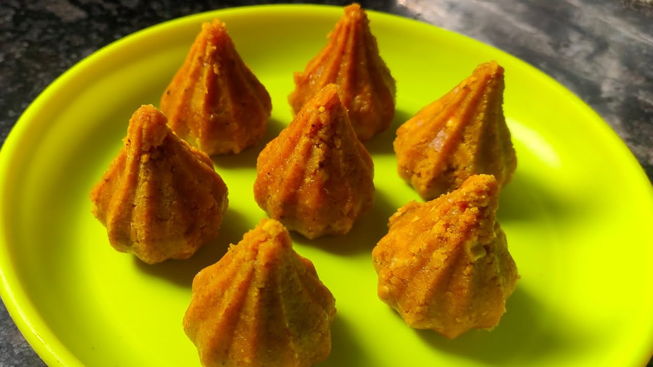 Besan Modak ladu|Ganpati Bhog|Besan Modak Mathura Style||Besan Modak ...