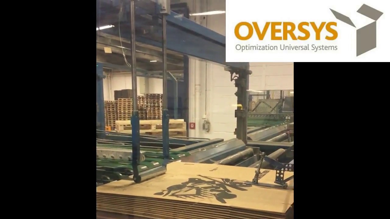 VIDEO OVERSYS U43540118 EMBA 290 complete Flexo Folder Gluer Line - YouTube