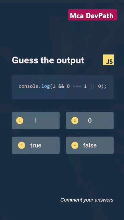 javascript question for placement #coding #shorts - YouTube