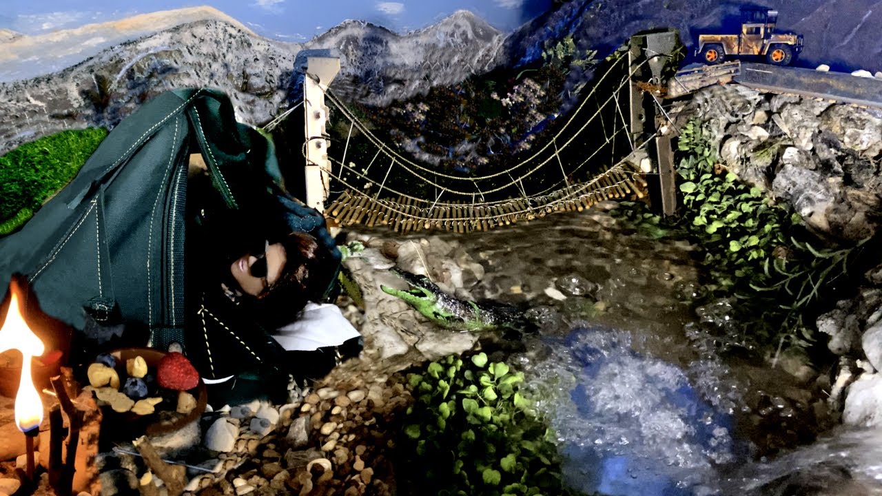 Diy Mini Tractor and private camping site in miniature | mini farm and ...