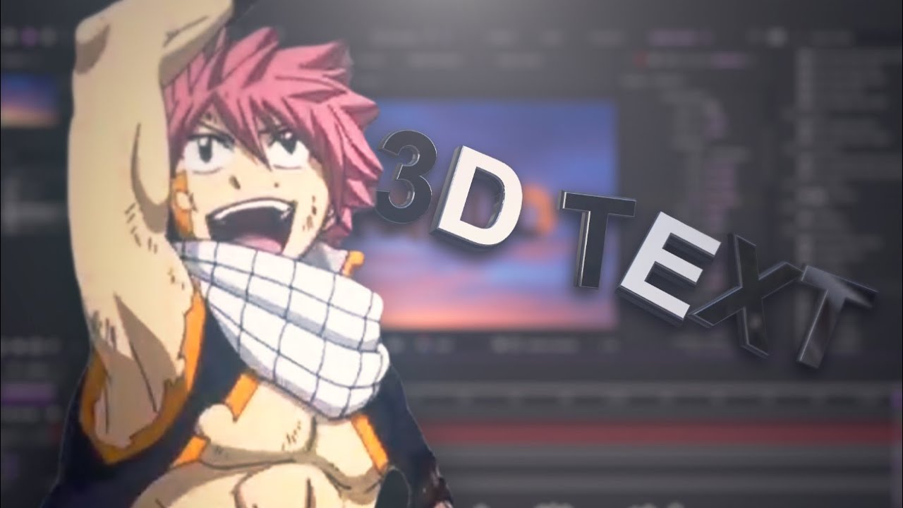 3D Text AE | AMV Tutorial - YouTube