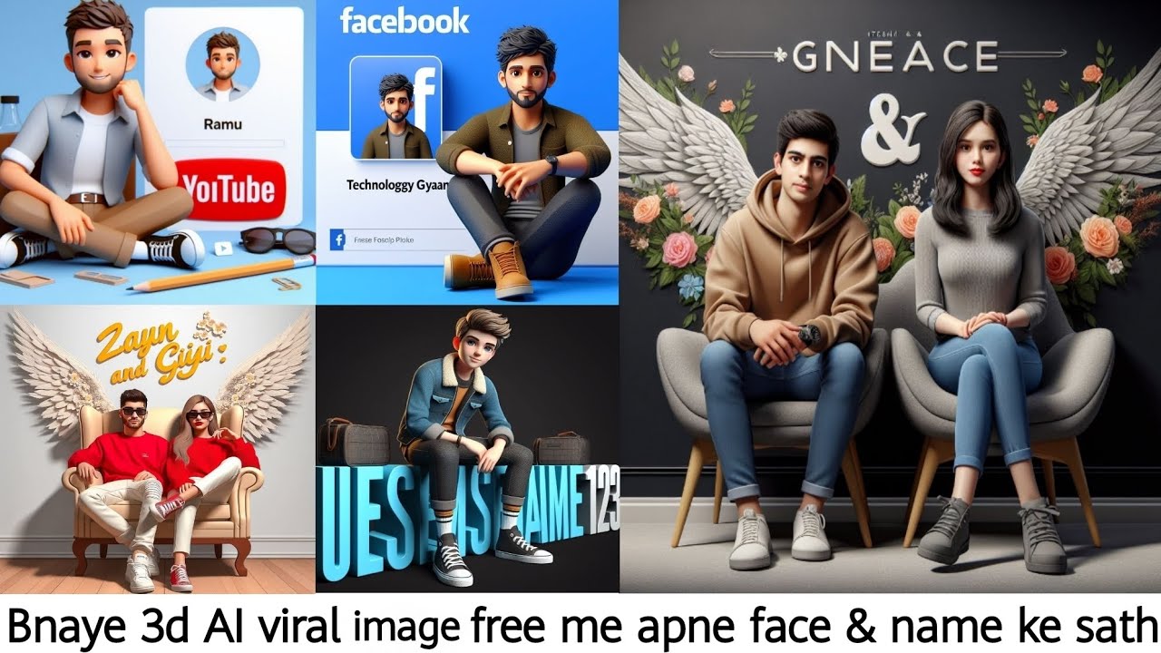 3D AI Image Creation with Your Face & Name | Bing AI Viral Edits ...