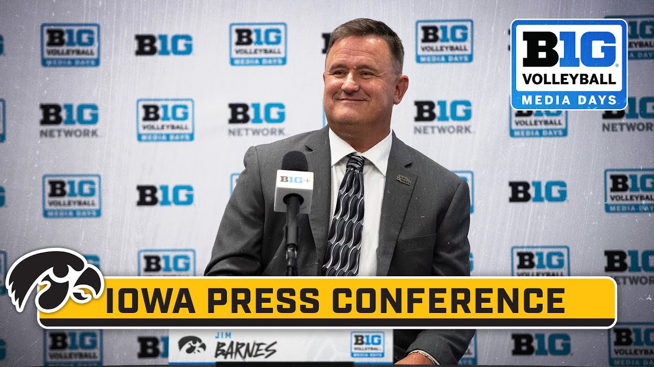 Iowa Press Conference | HC Jim Barnes, MB Anna Davis & OH Michelle ...