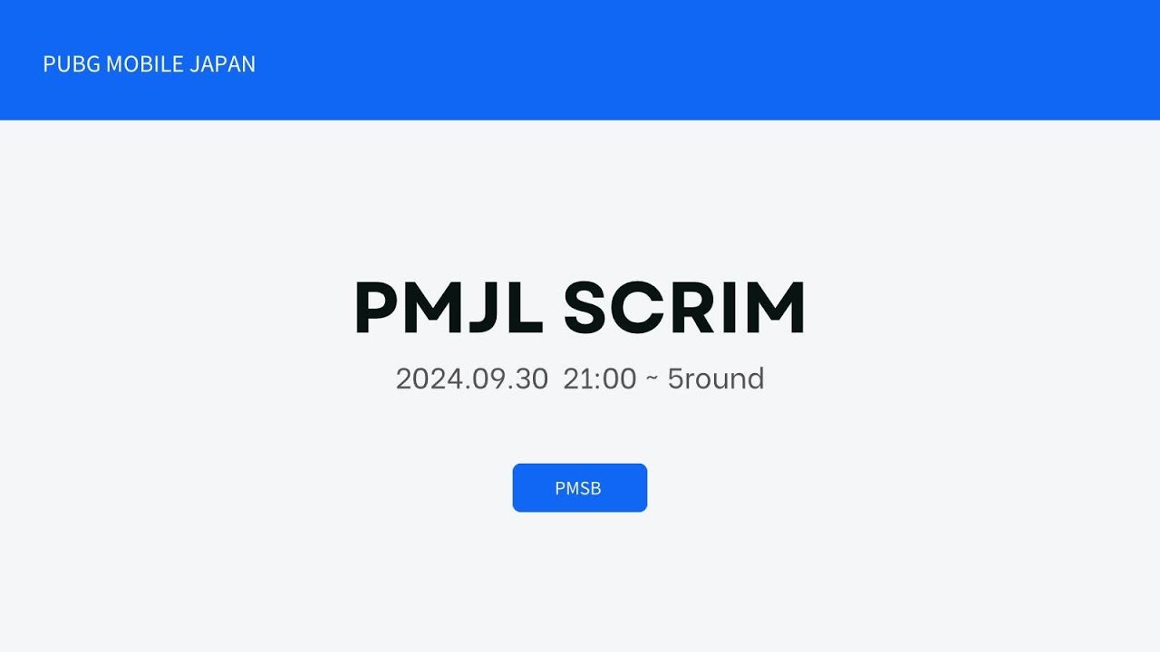 9/30 PMSB PMJL SCRIM - YouTube