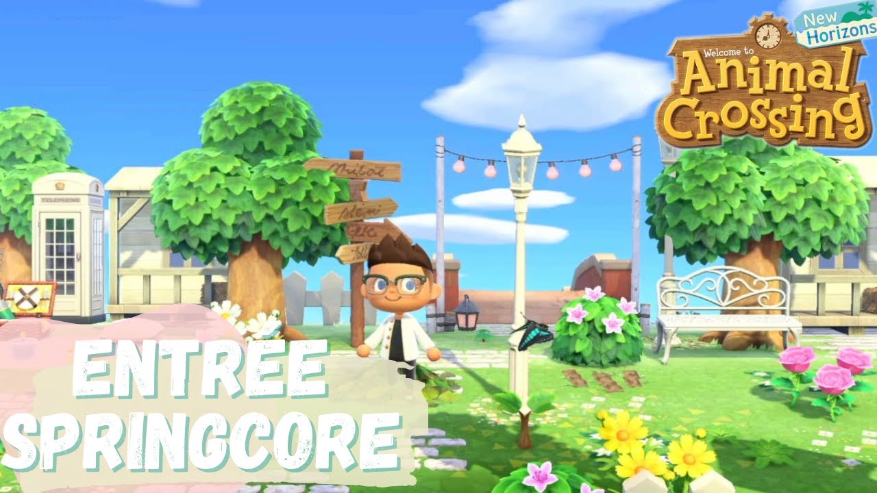 ENTRÉE DE MON ÎLE SPRINGCORE - EPISODE 1 🌸 #ACNH - YouTube