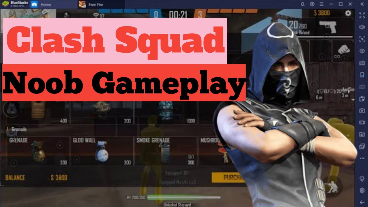 Cs noob gameplay clash squad - YouTube