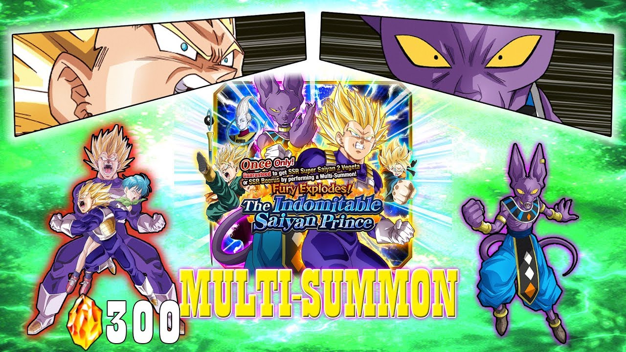 Super Saiyan 2 Vegeta & Bulma MULTI-SUMMON 300 Stones!! Dragon Ball Z ...
