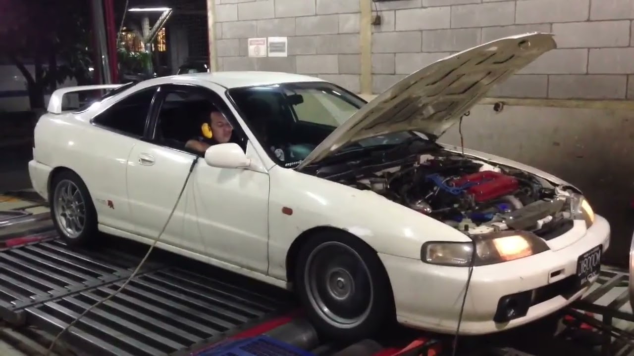 Dyno tuning Haltech E11v2 - Honda Integra DC2 B18 Turbo - YouTube