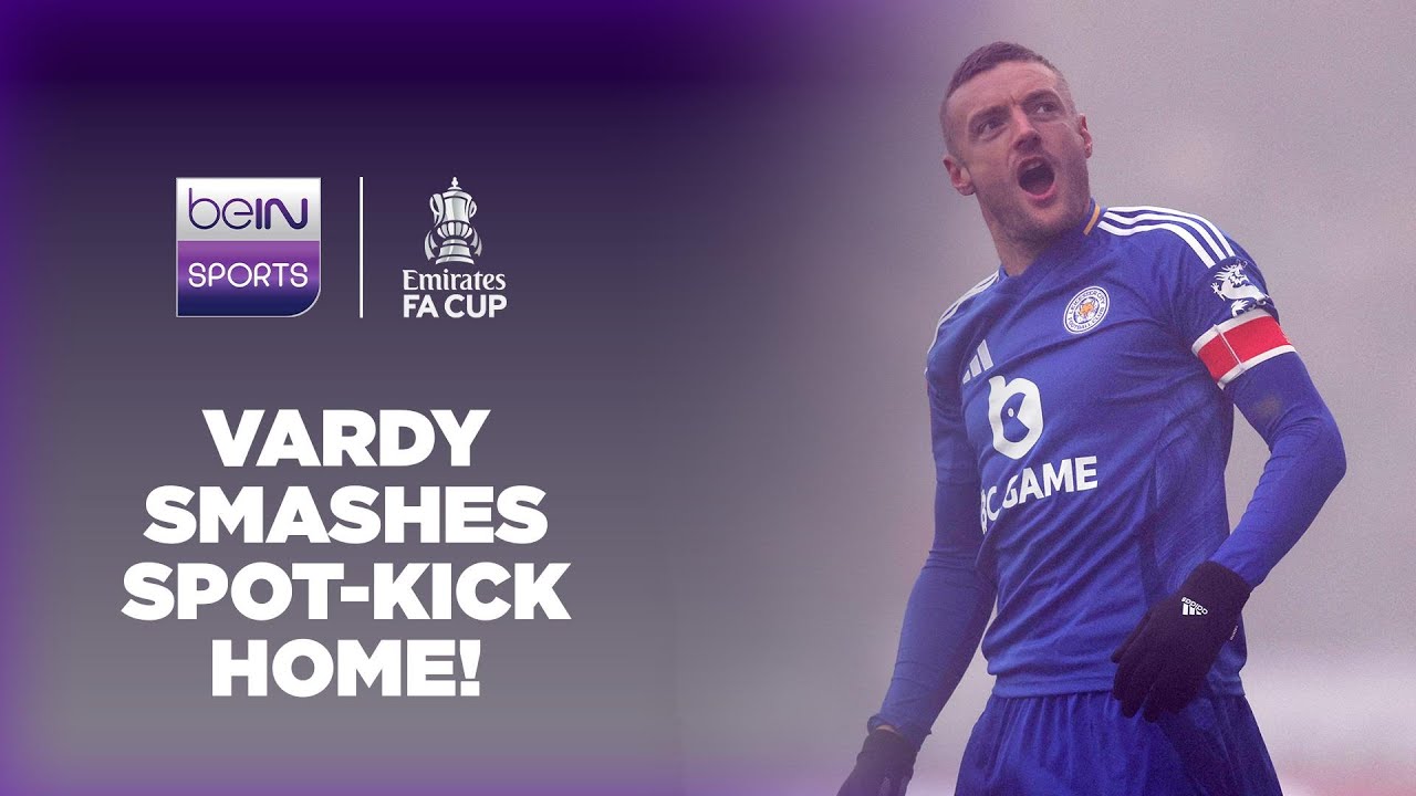 Jamie Vardy strikes from the spot after QPR’s hand ball BLUNDER! | FA ...