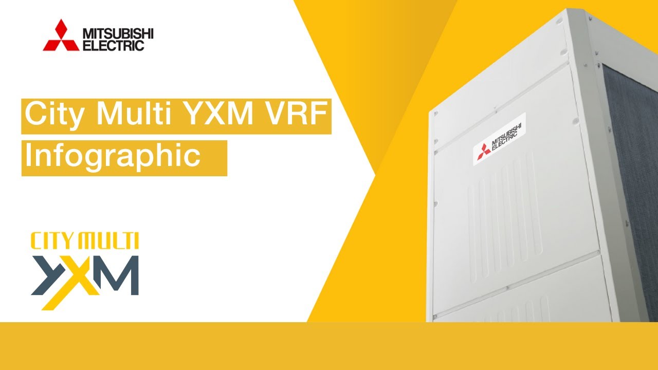 City Multi YXM R32 VRF Infographic | Mitsubishi Electric - YouTube
