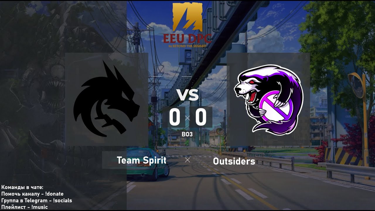 Team Spirit Vs Outsiders Dpc Eeu 2021 2022 Tour 3 Division I Bo3
