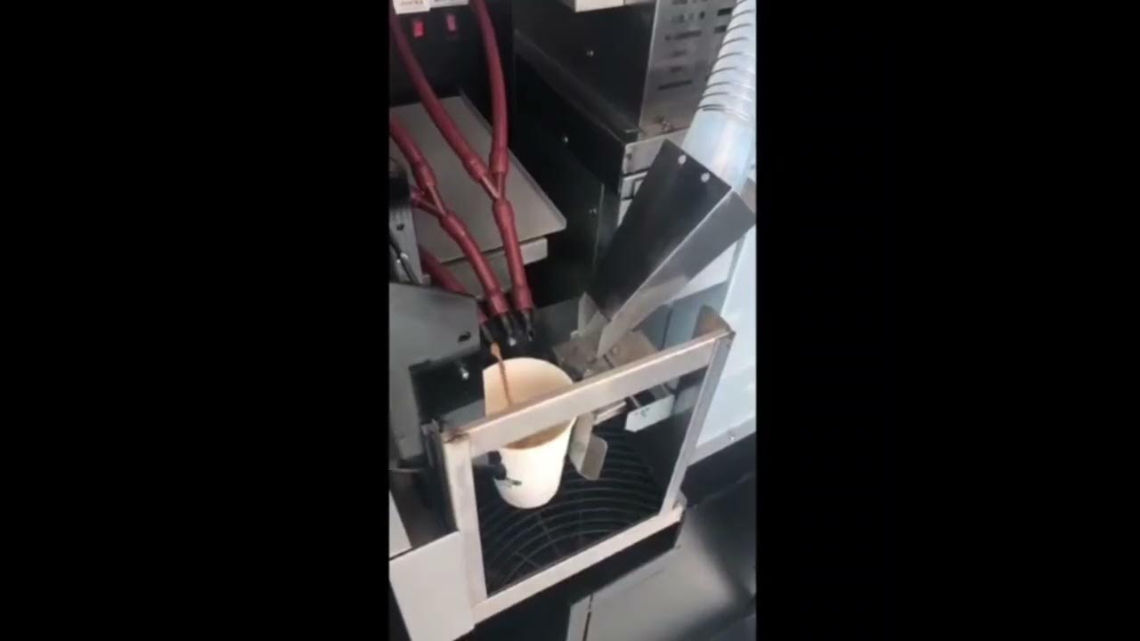 LE308F Coffee Vending Machine - YouTube