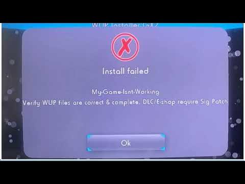 Wii U WUP Installer GX2 - Install failed - YouTube