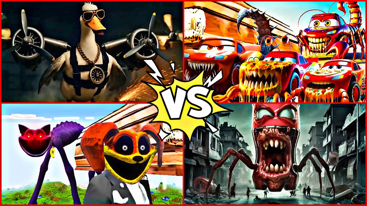 Brainrot Rap 🆚️ McQueen Pizza 🆚️ CATNAP DOGDAY in Minecraft 🆚️ Coca ...