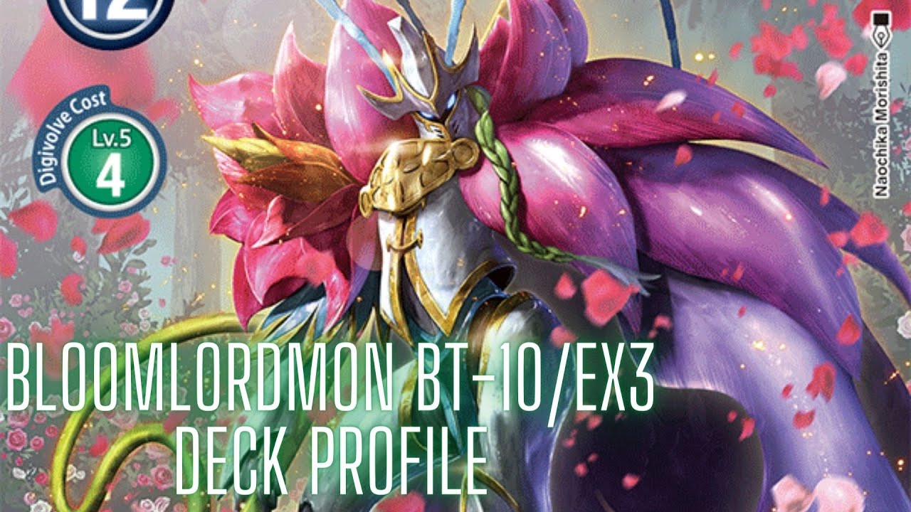 Digimon TCG! 1st Place Undefeated Store Championship BT-10/EX3 Deck Profile: Bloomlordmon - YouTube