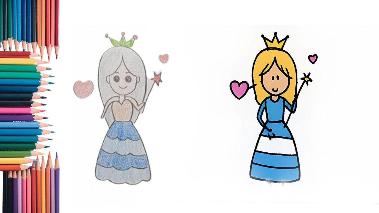 Magic of Drawing: How a Princess with a Magic Wand Created Her Colorful ...