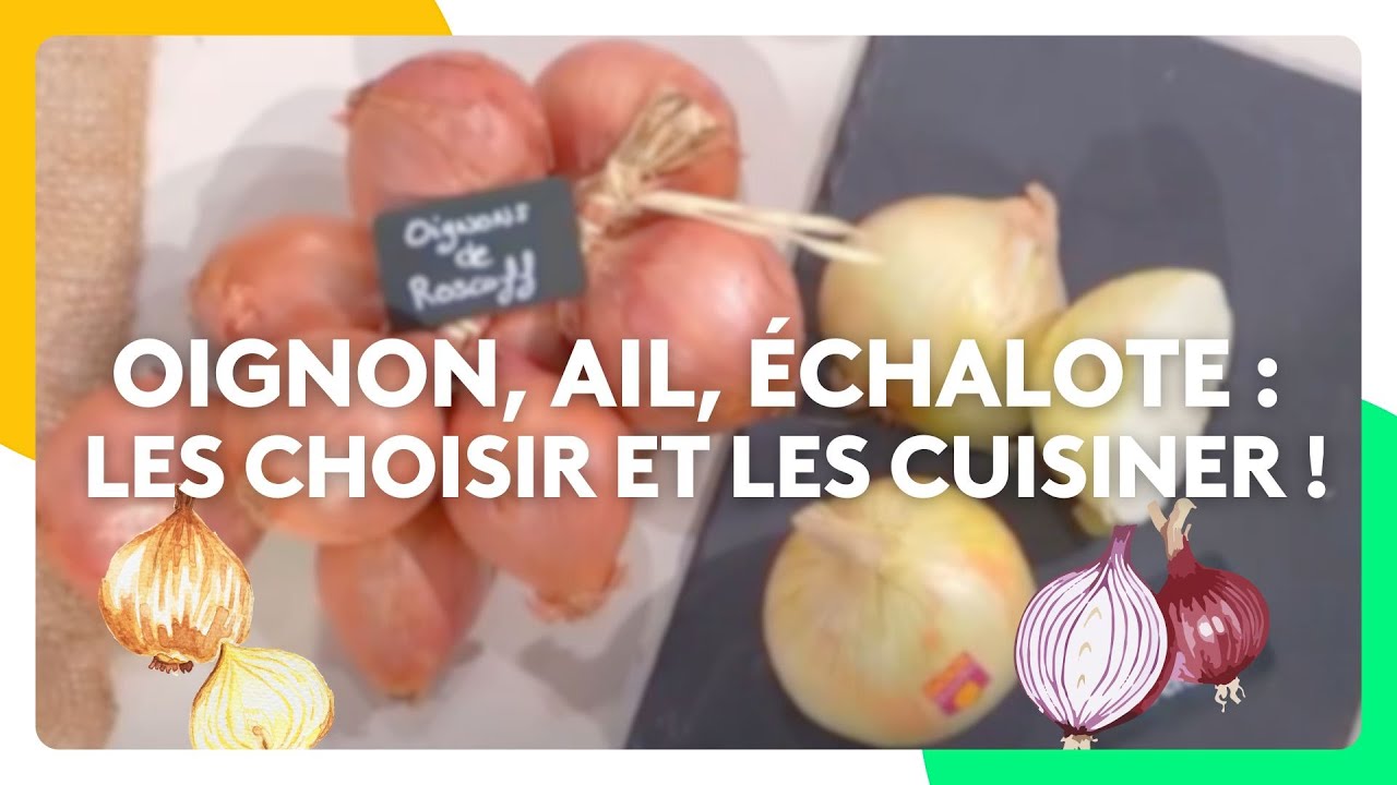 Oignon, ail, échalote : bien les choisir et les cuisiner ! - YouTube