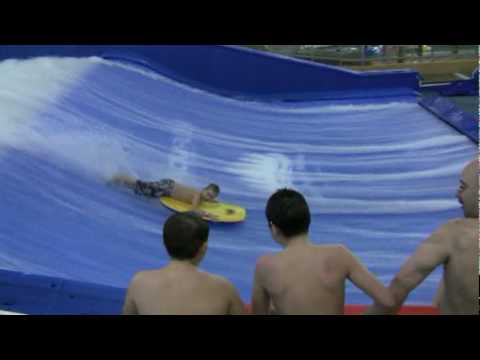 Waterpark of America - wave riding - YouTube