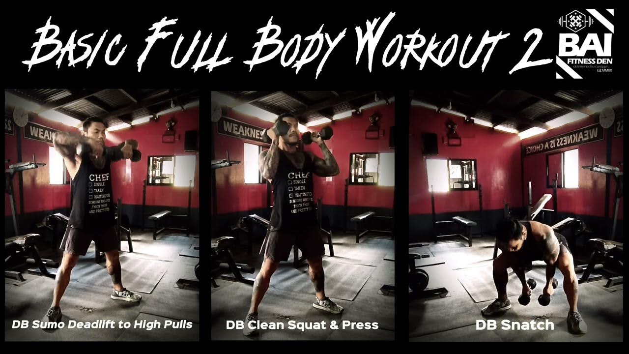 Basic Full Body Exercise Dumbbells Only Home Or Gym Workout ♥️💪 Youtube