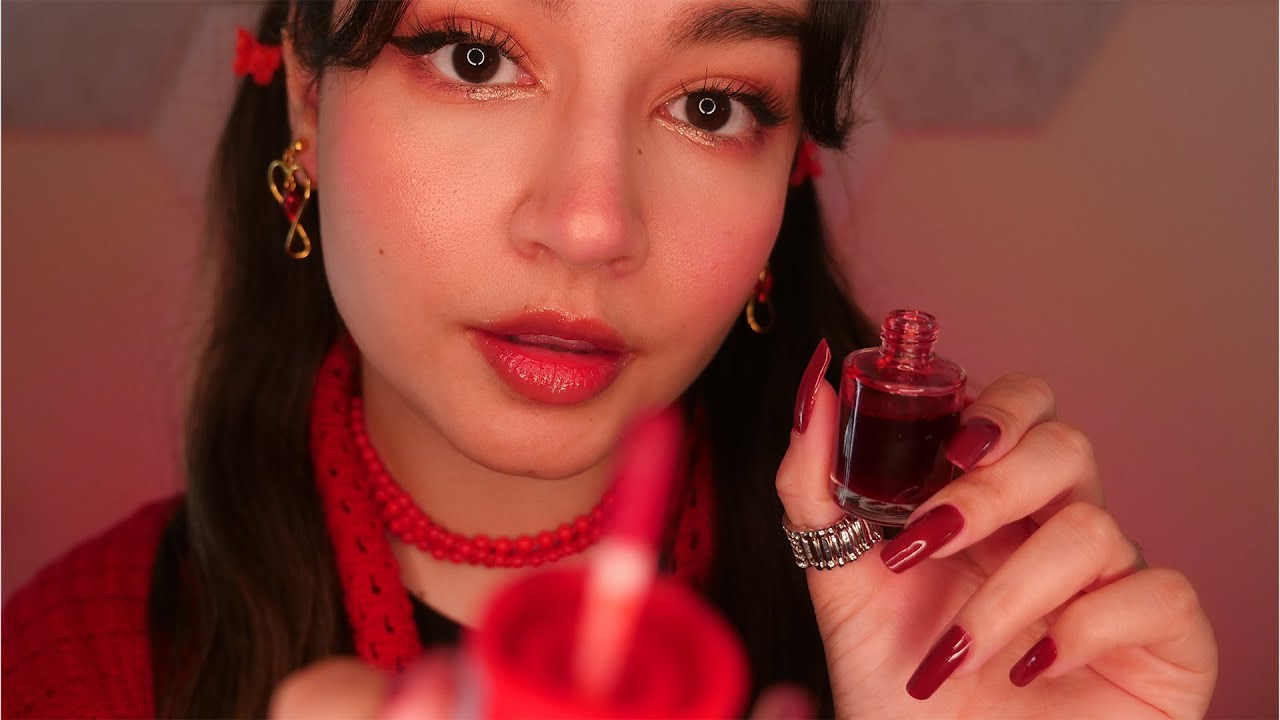 ASMR *This WILL Give You TINGLES* Doing Your Valentine's Day Makeup ...