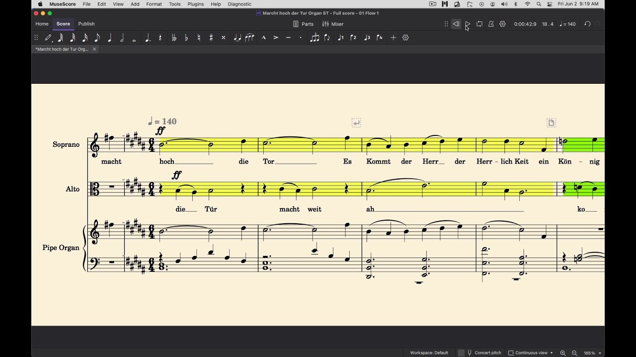 MuseScore 4 Choral example - YouTube