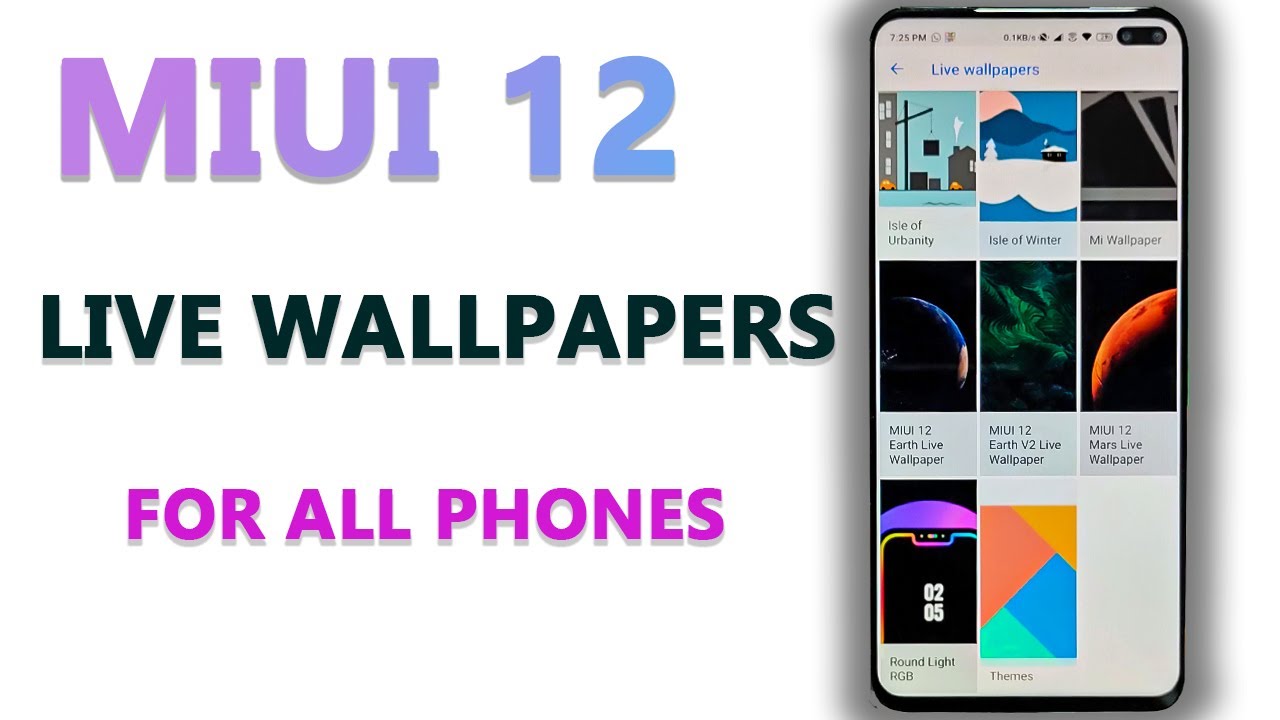 MIUI 12 LIVE SUPER Wallpaper for MIUI 11 OR Any Android Phones | How to ...