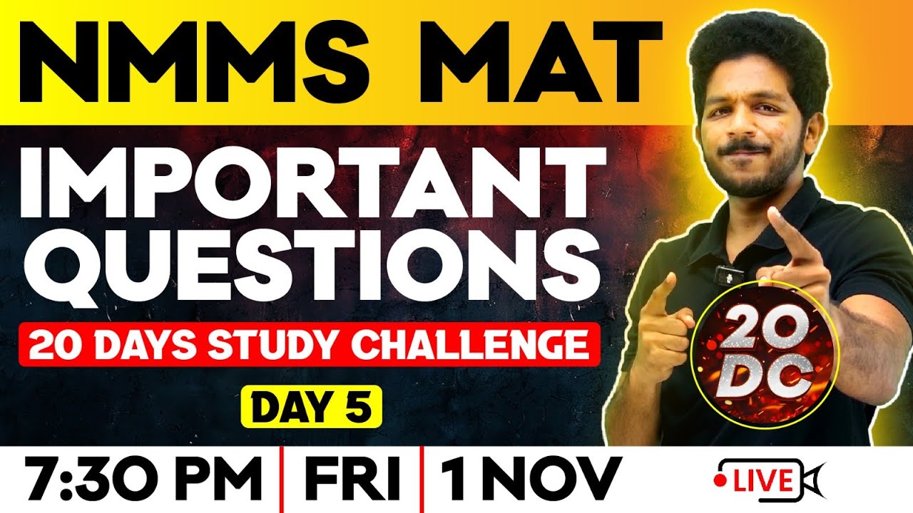 NMMS MAT 2024 | Most Important Questions | Exam Winner - YouTube