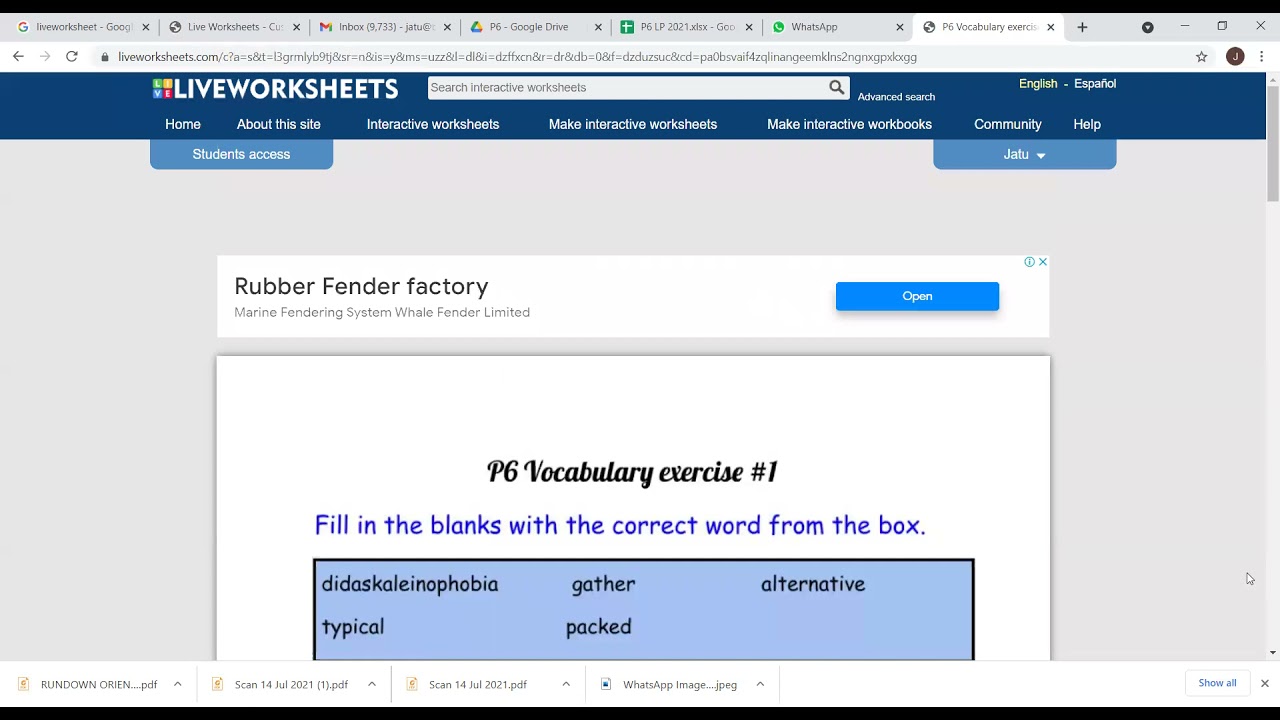 How to create custom link in liveworksheets.com - YouTube