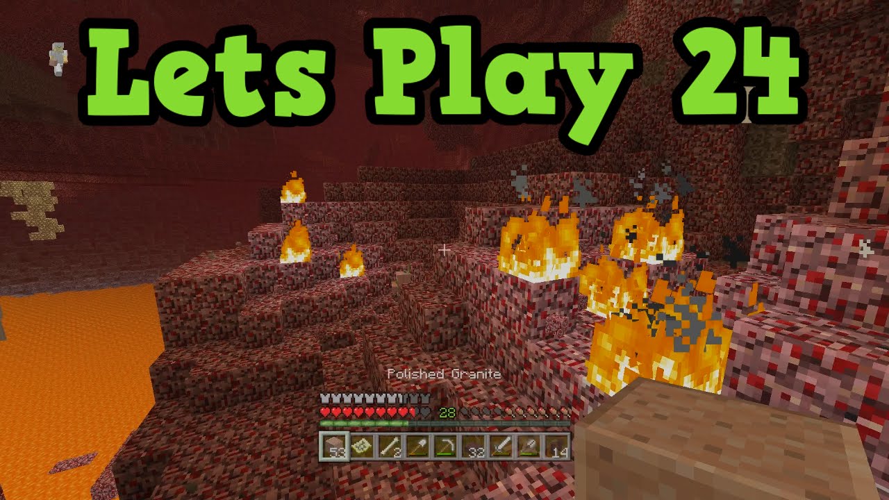 Minecraft TU35 Lets Play 24 - Nether Forge Build - YouTube