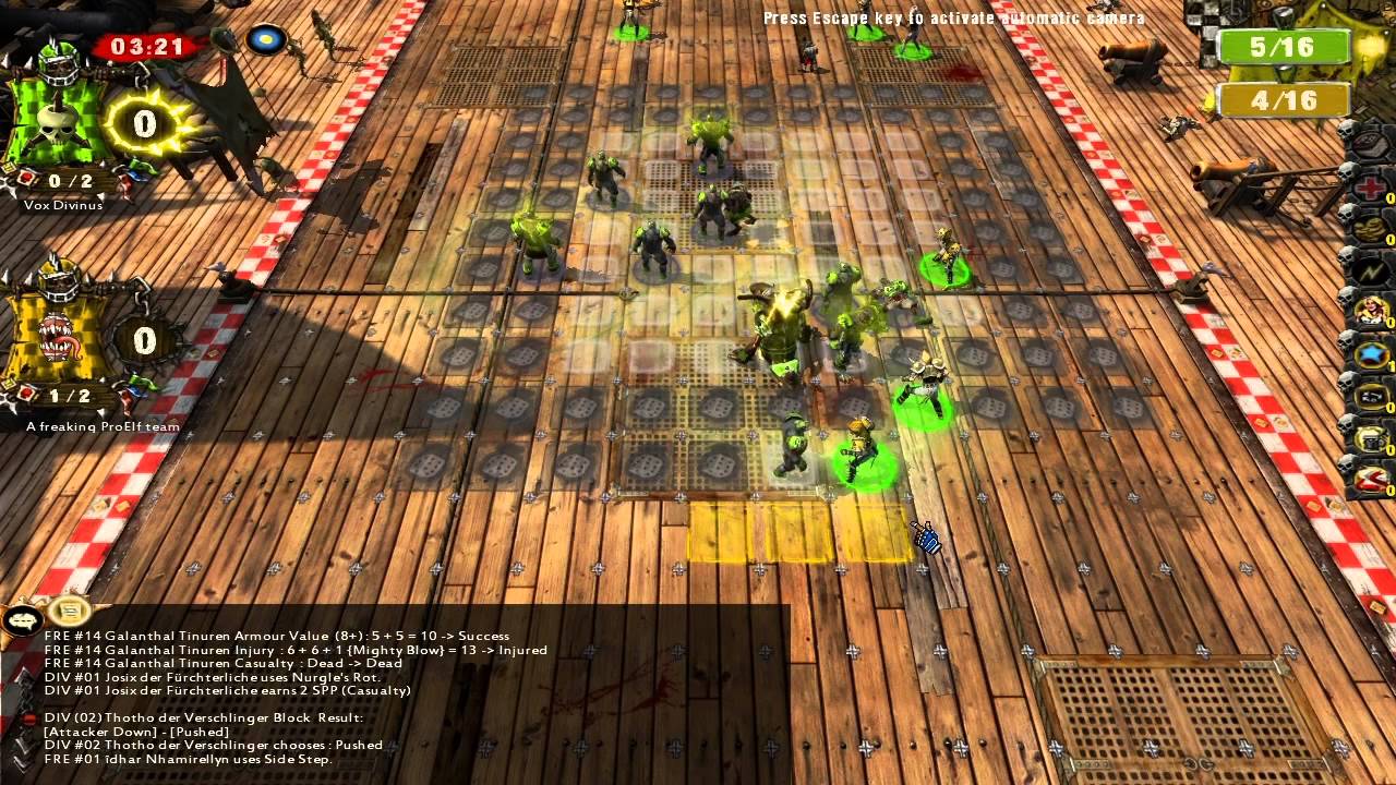 Bloodbowl : Chaos Edition - Pro Elf - Match 1 Part 1 - v. Nurgle - YouTube