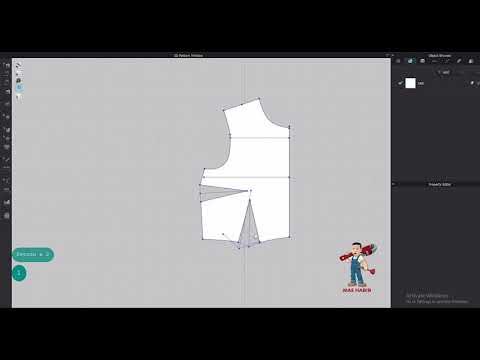 Clo 3D Add or Rotate Dart, We can create dart and dart manipulation by this tool - YouTube