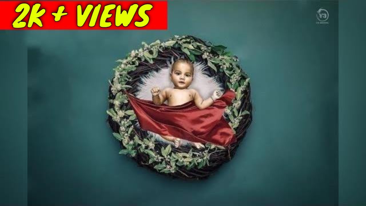 New Born Baby Photo Manipulation in Photoshop | Baby Photo Editing | Y3 ...