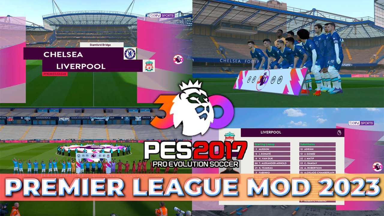PES 2017 NEW PREMIER LEAGUE SCOREBOARD - YouTube