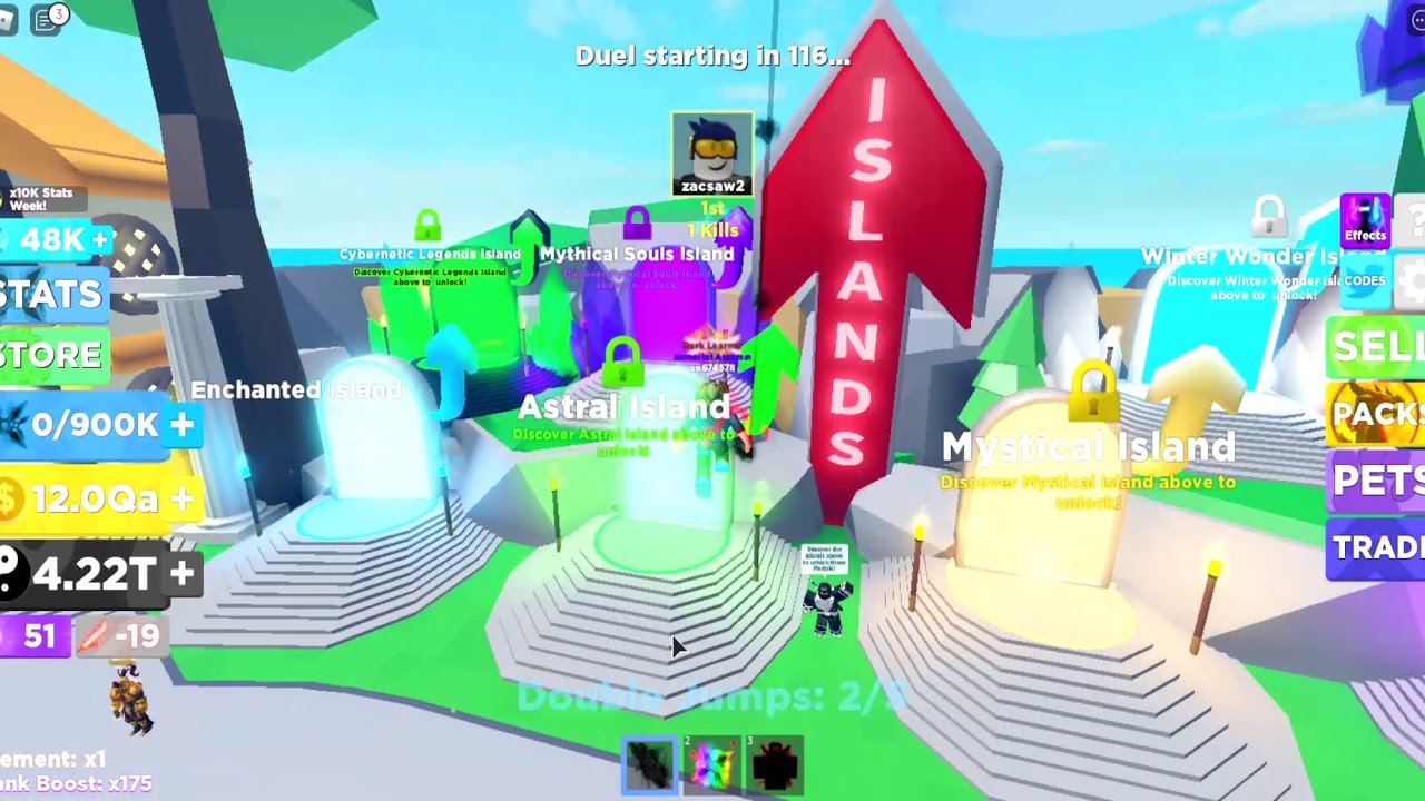 Get to the 2 island in roblox Ninja Legends!!! - YouTube