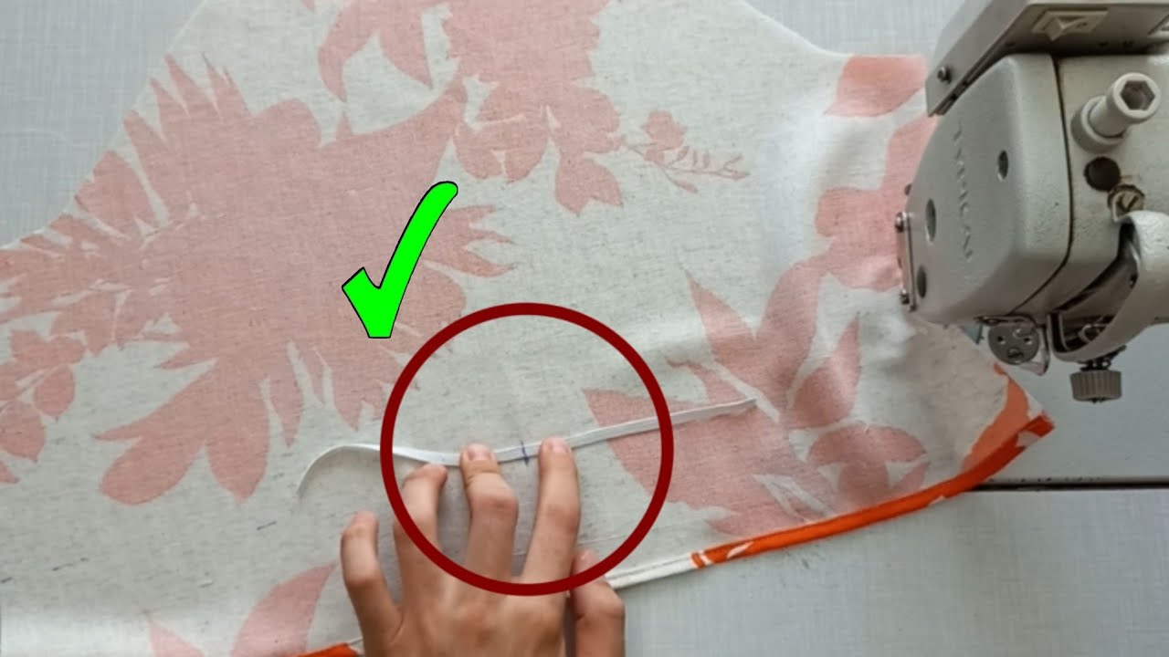 With these techniques you will sew the rubber band correctly - YouTube