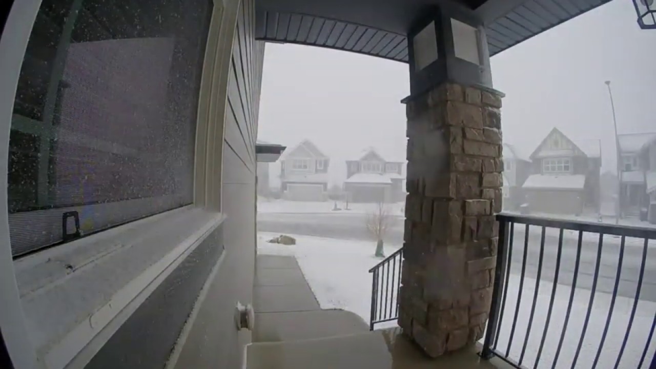 April 27 2019 - Calgary snow storm time lapse - YouTube