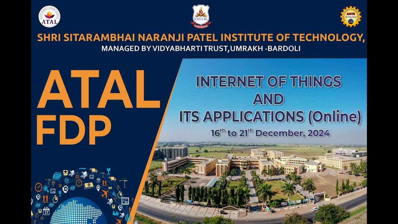 Inauguration ceremony for ATAL FDP on IOT and its Applications - YouTube
