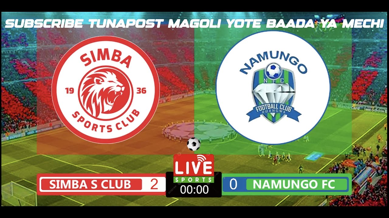 Watching Live Football Simba Sports Club vs Naming fc - YouTube