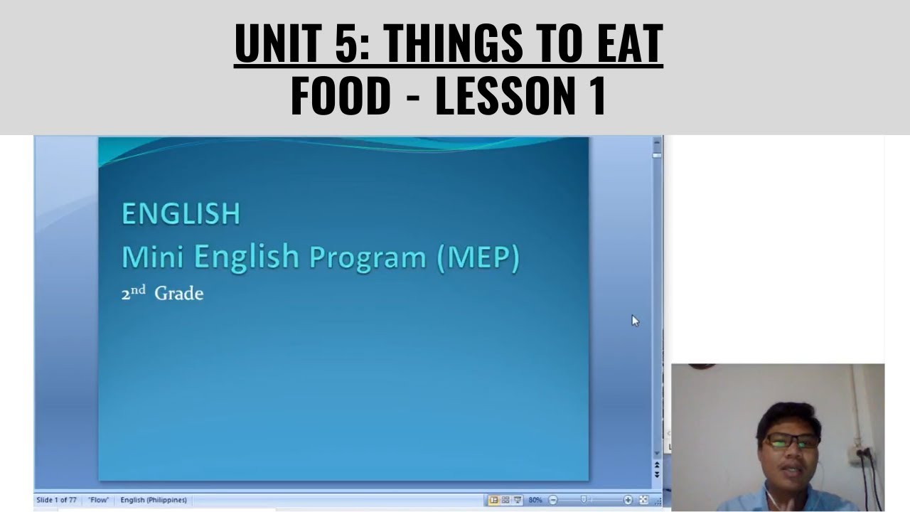 Food - Lesson 1 (Unit 5: Things to Eat) - YouTube