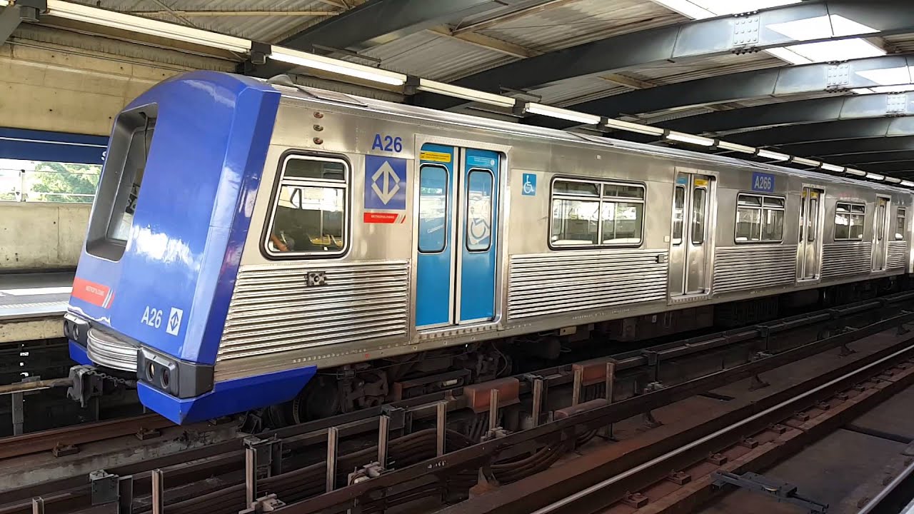 CMSP -Metrô SP - Frota A, A26 e A29 na estação Parada Inglesa - YouTube