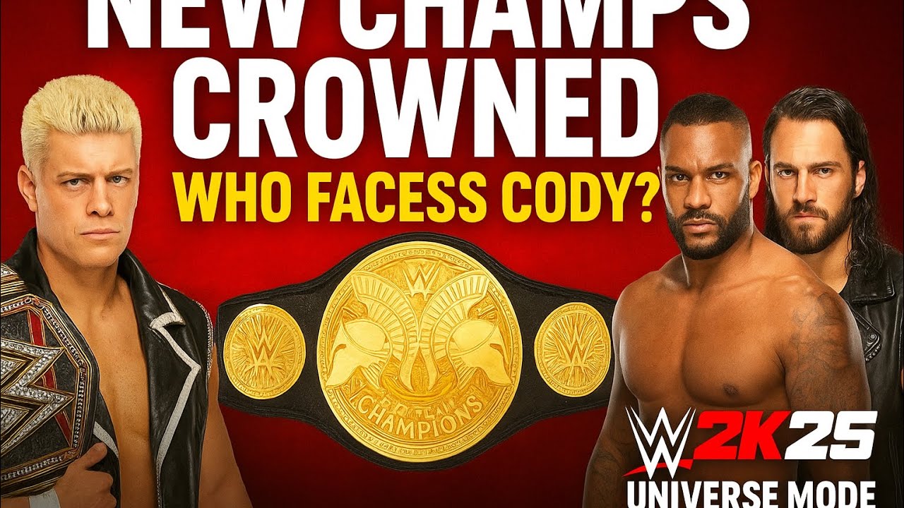 WWE 2K25 Universe Mode - We Crown NEW Tag Team Champions + Find Cody ...