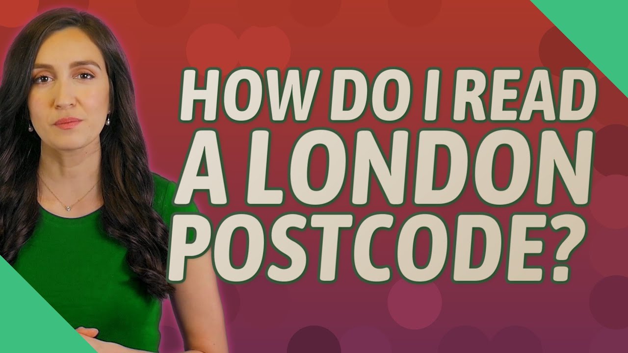 How do I read a London postcode? - YouTube