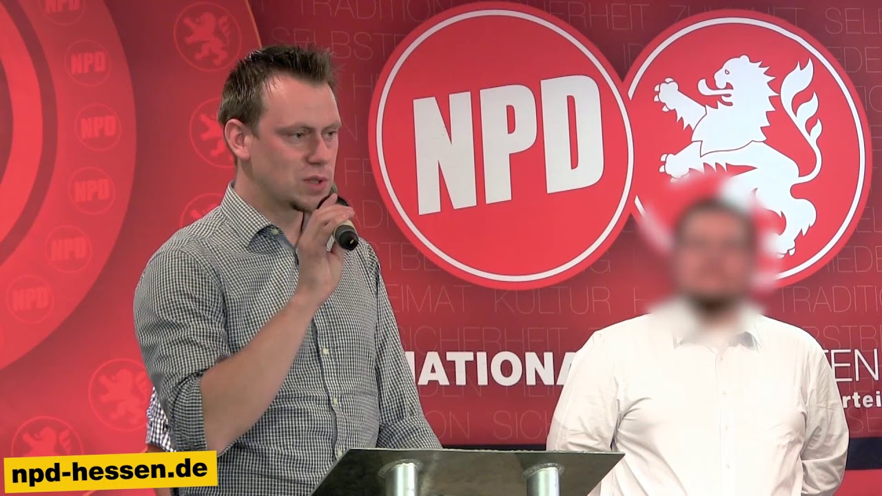 Christian Häger - Wahlkampfabschlussveranstaltung der NPD-Hessen - YouTube