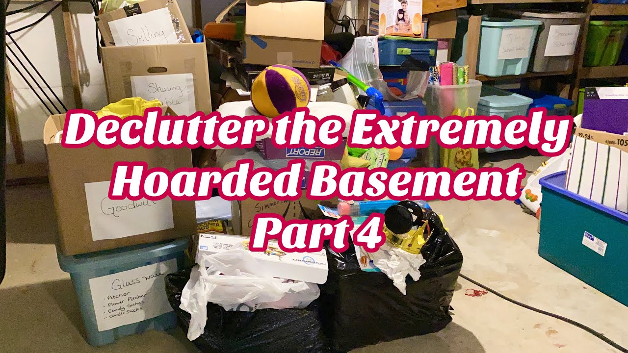 When Hoarders TRY to Declutter her Extremely Hoarded Basement Part 4 ...