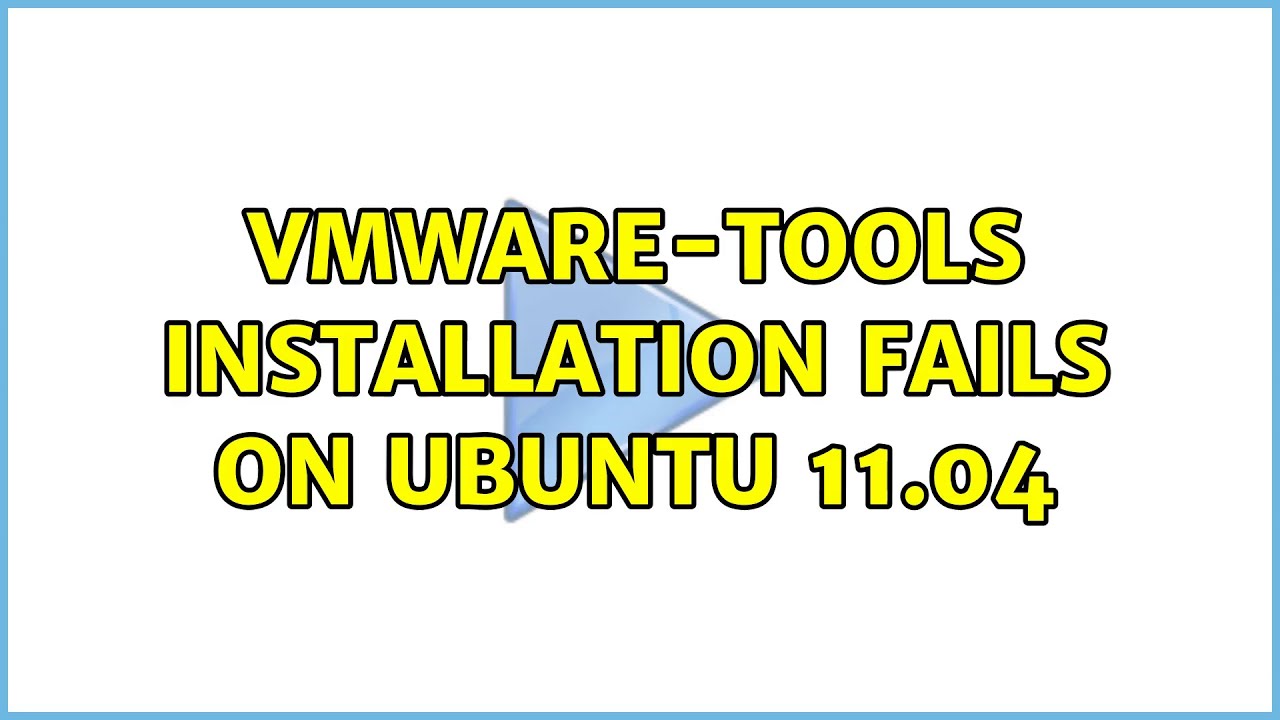 VMWare-Tools Installation fails on Ubuntu 11.04 - YouTube