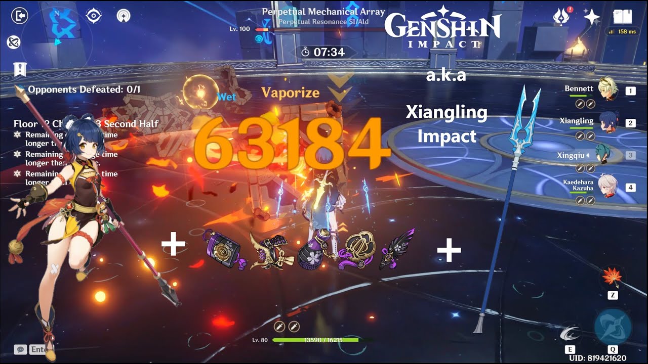 F2P Xiangling Build w/ R5 The Catch STOMPS Spiral Abyss Floor 12 with ...